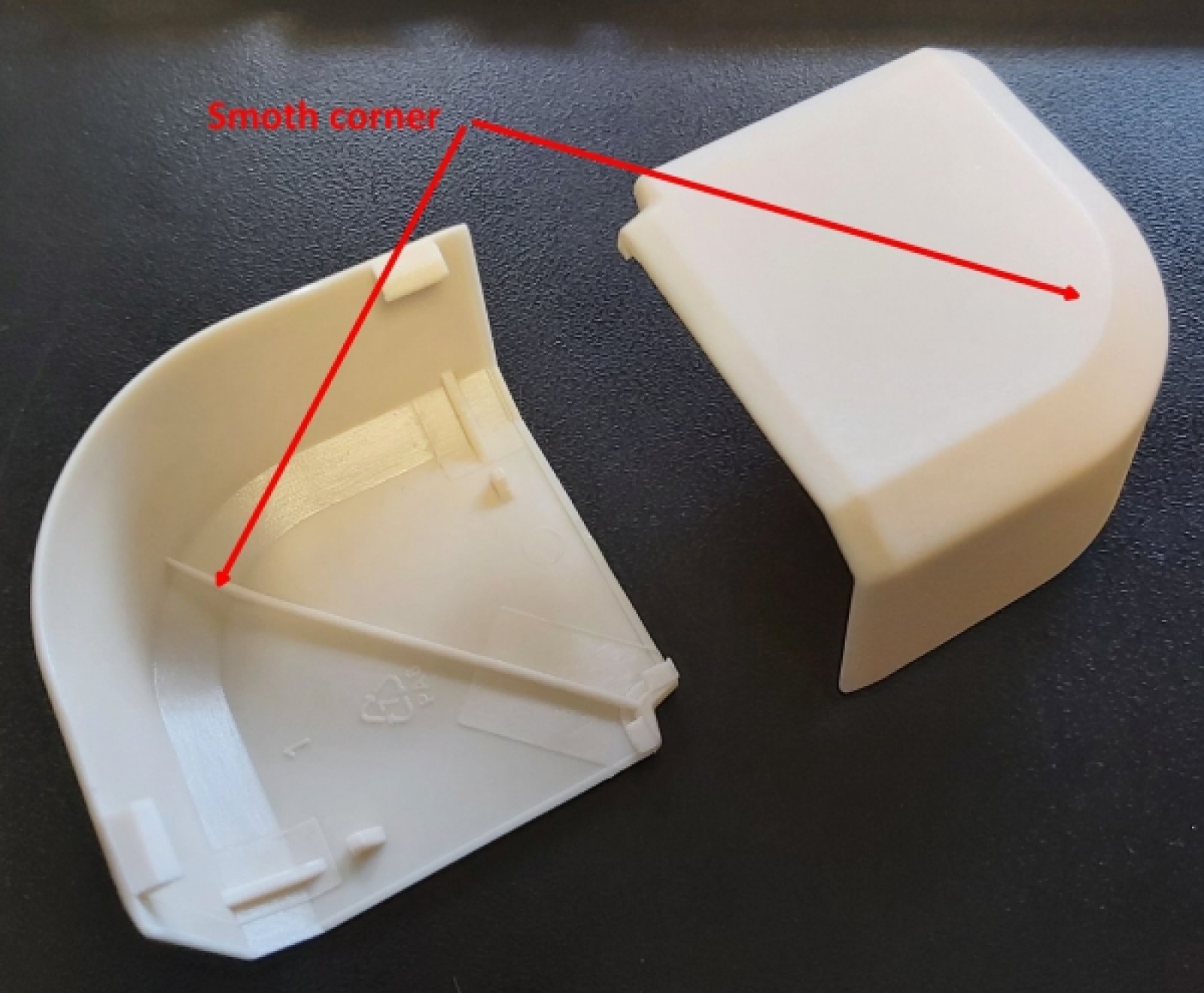 Roadtrek Horex blind corner cap HM 1565A - Mobilife RV Centre