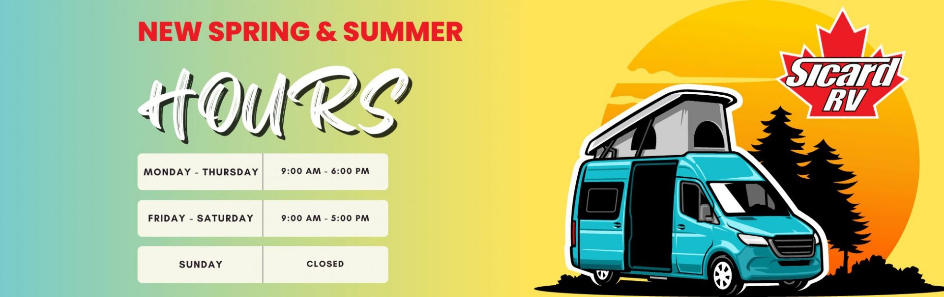 Sicard RV - Enjoy the RV'ing Lifestyle with Ontario's #1 RV Dealer!